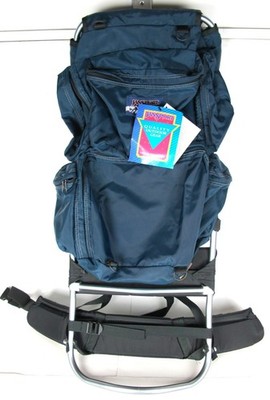 New JanSport Shenandoah Navy External Frame Backpacking Backpack USA ...