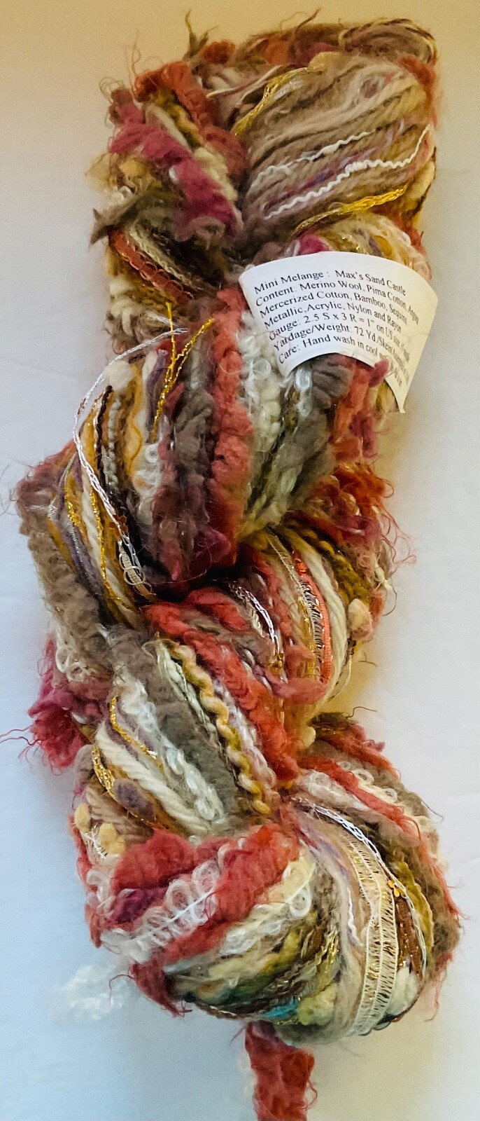 Lucci Mini Melange Max’s Sand CastleUnit of 1 Designer Multi Fiber Hand ...