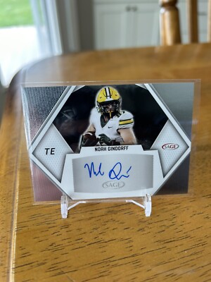 2023 Sage Silver Autograph Noah Gindorff Card No. A-NG North Dakota ...