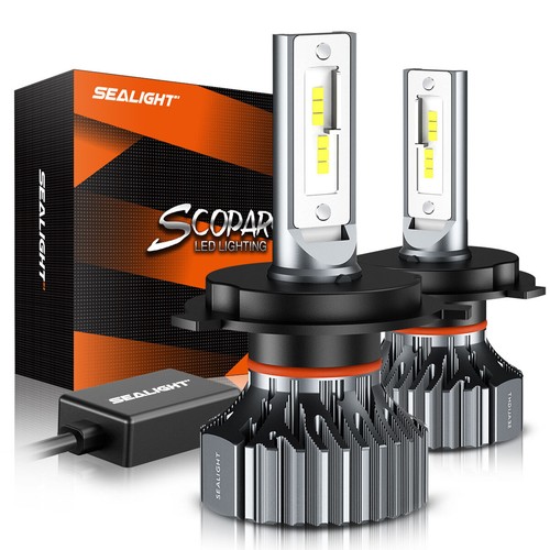 SEALIGHT H4 LED Headlight Bulbs Conversion Kit High/Low Beam Ultra ...