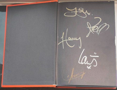 Authentic! One direction signed Autobiography By The Five Band Members ...