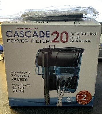 CASCADE 20 MINI POWER FILTER 20gph UP TO 7gal plus one filter | eBay