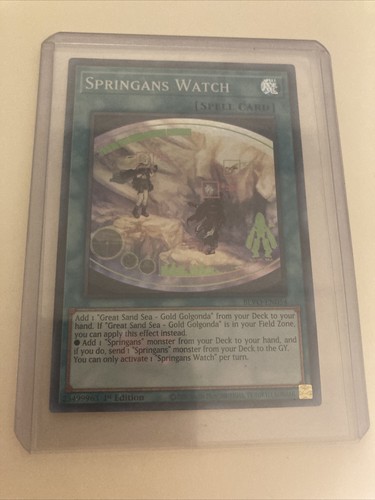 Yu-Gi-Oh! TCG Springans Watch Blazing Vortex BLVO-EN054 1st Ed Super ...
