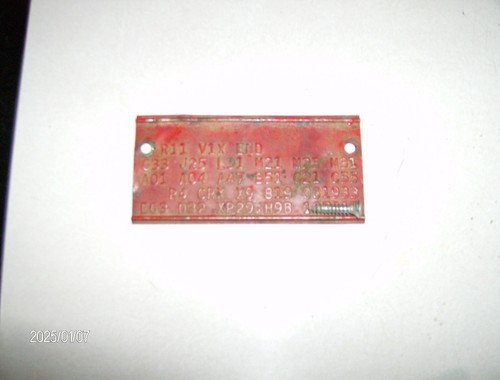 1969 Dodge Charger 383 HP Auto Fender Tag SE XP29 R4 C55 69 Mopar | eBay