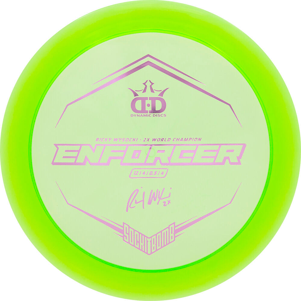 Dynamic Discs Enforcer - Lucid Ice - Ricky Wysocki - 12 Speed Disc Golf ...