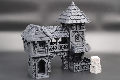 Tabletop Terrain Garrison Guard Post Barracks Dnd RPG Skirmish 32mm | eBay