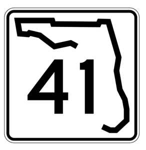 Florida State Road 41 Sticker Decal R1375 Highway Sign | eBay