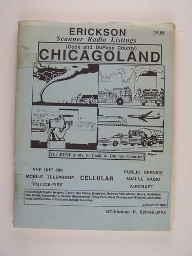 Erickson Communications Scanner Radio Listings Cook/DuPage County ...
