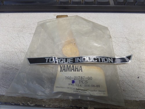 NOS Yamaha Oil Tank Torque Induction Emblem Decal Mark RD350 RD250 360 ...