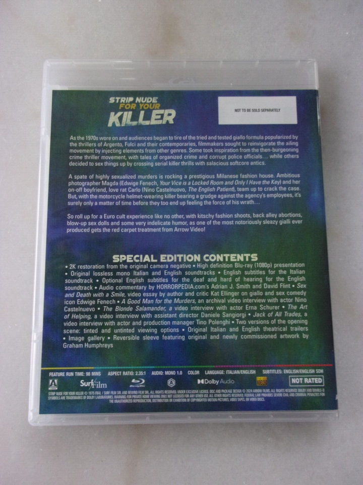 STRIP NUDE FOR YOUR KILLER - FROM GIALLO ESSENTIALS BOXSET (YELLOW ...