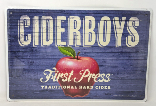 New Ciderboys First Press Traditional Hard Cider Advertising Metal Tin ...