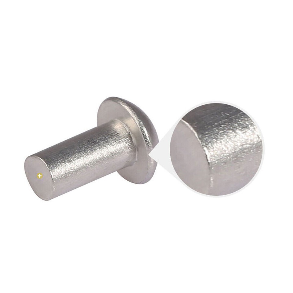 3mm 4mm 5mm 6mm Solid Aluminium Half Round Head Rivets Dome Rivet M3 M4 ...