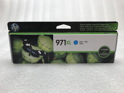 Genuine OEM HP 971XL Cyan High Yield Ink Cartridge CN626AM Exp: 2018 ...