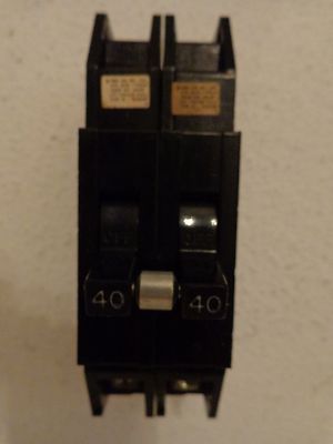 Zinsco 40 Amp 1 Pole Units Breaker Tie Circuit Breaker KD-41 Type Q 120 ...