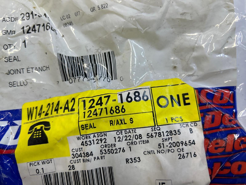 Gm Oem Part # 12471686 | eBay