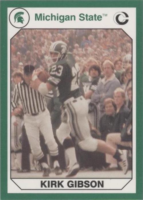 1990 Collegiate Collection Michigan State Spartans Kirk Gibson #49 for ...