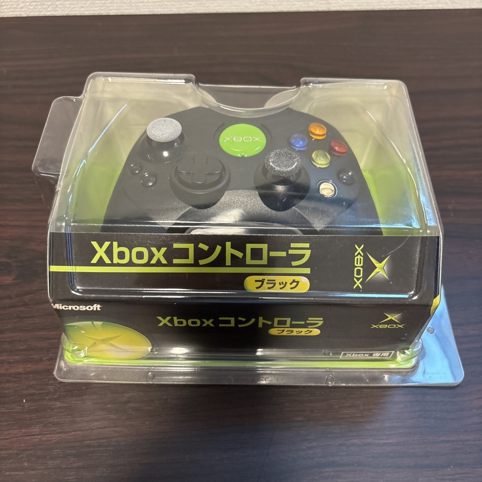 Microsoft Xbox S-Type Controller Black Original Xbox Japan OEM Japanese ...