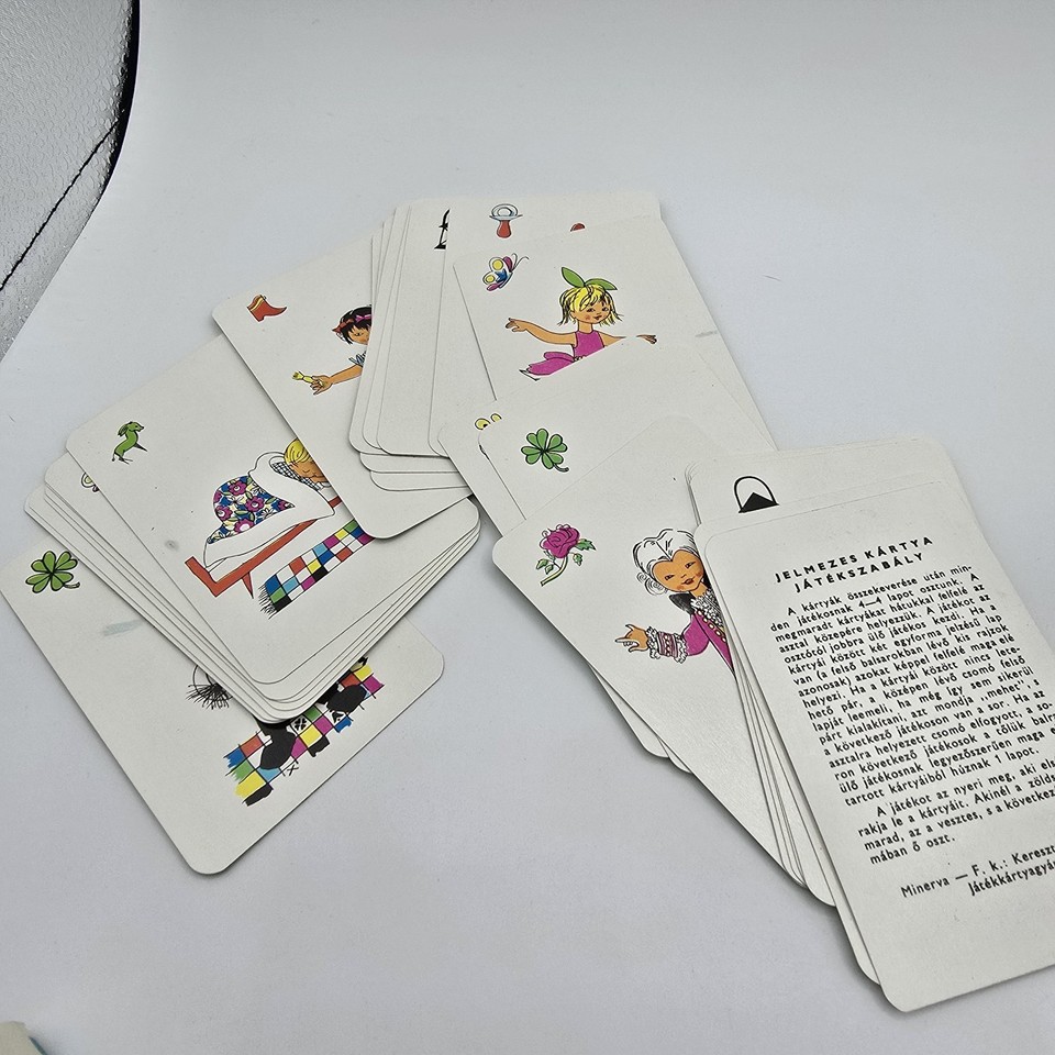 Vtg Hungarian Tarokk Cards Kartya 2 decks Jelmezbál Kártya Playing Game ...