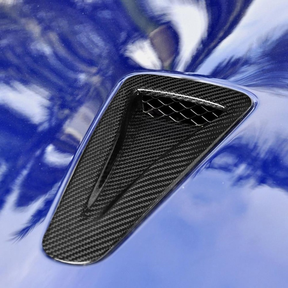 Real Carbon Fiber Front Hood Fender Vent Scoop Cover For Nissan GTR R35 ...