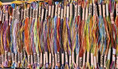 40 Variegated Silk Rayon Cross Stitch Embroidery Threads Lot Embroidery ...