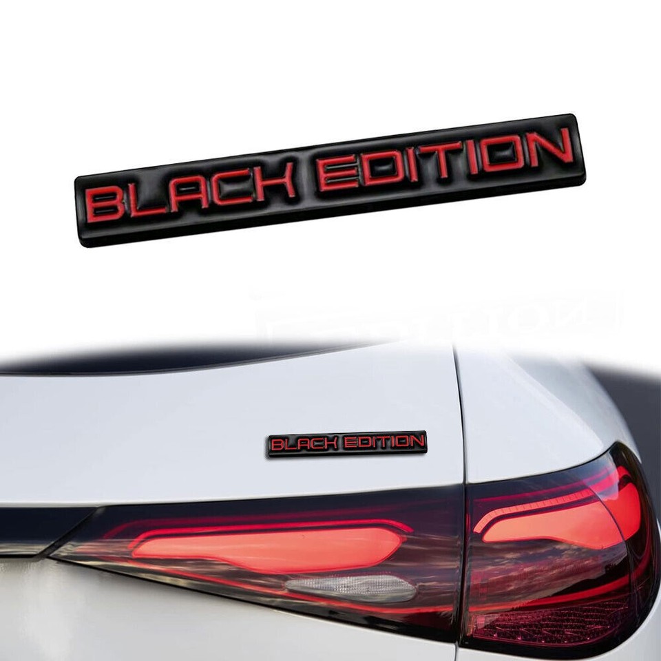Black Edition Emblem Badge Car Trunk Fender Metal Decal Sticker Auto ...