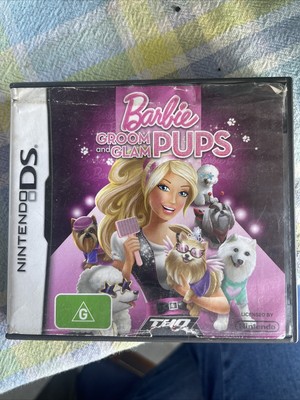 Barbie Groom and Glam Pups Nintendo DS 3DS 2DS Game Complete w' Manual ...