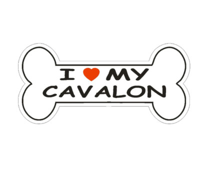 7" love my cavalon dog bone bumper sticker decal usa made | eBay