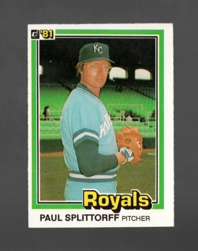 1981 Donruss Paul Splittorff Kansas City Royals #342 Near Mint | eBay