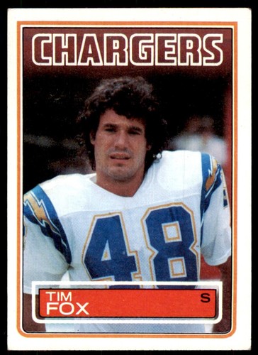 1983 TOPPS` TIM FOX SAN DIEGO CHARGERS #375 | eBay