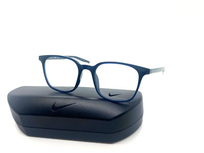 NEW NIKE 7124 420 NAVY BLUE OPTICAL Eyeglasses FRAME 50-19-145MM WITH ...