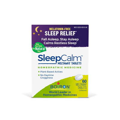 Boiron SleepCalm Tablets Sleep Relief Fall Asleep Stay Asleep Calms 3 ...