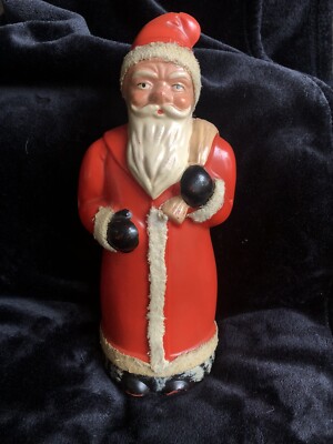 Antique Vintage German Santa Claus Candy Box, Candy Container, Hard ...