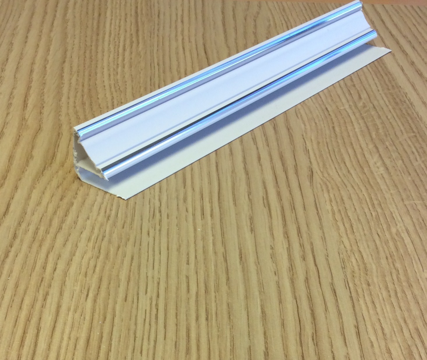 Silver & White 10mm Coving Trim For Bathroom Ceiling Cladding Shower Wall PVC | eBay