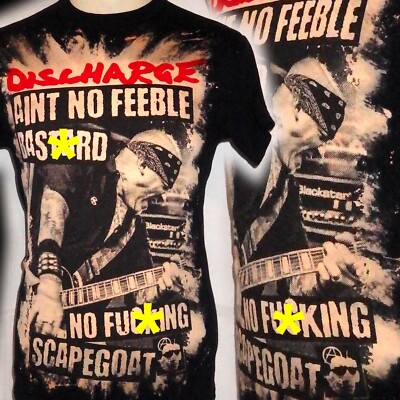 DISCHARGE 100% UNIQUE PUNK T SHIRT SMALL BAD CLOWN CLOTHING | eBay UK