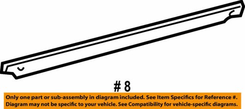 75711-60080 Toyota Moulding, front door belt, rh 7571160080, New ...