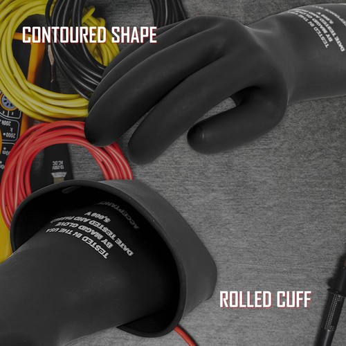 MAGID Insulating Electrical Gloves, Size 9, Class 0 | Cuff Length - 14 ...