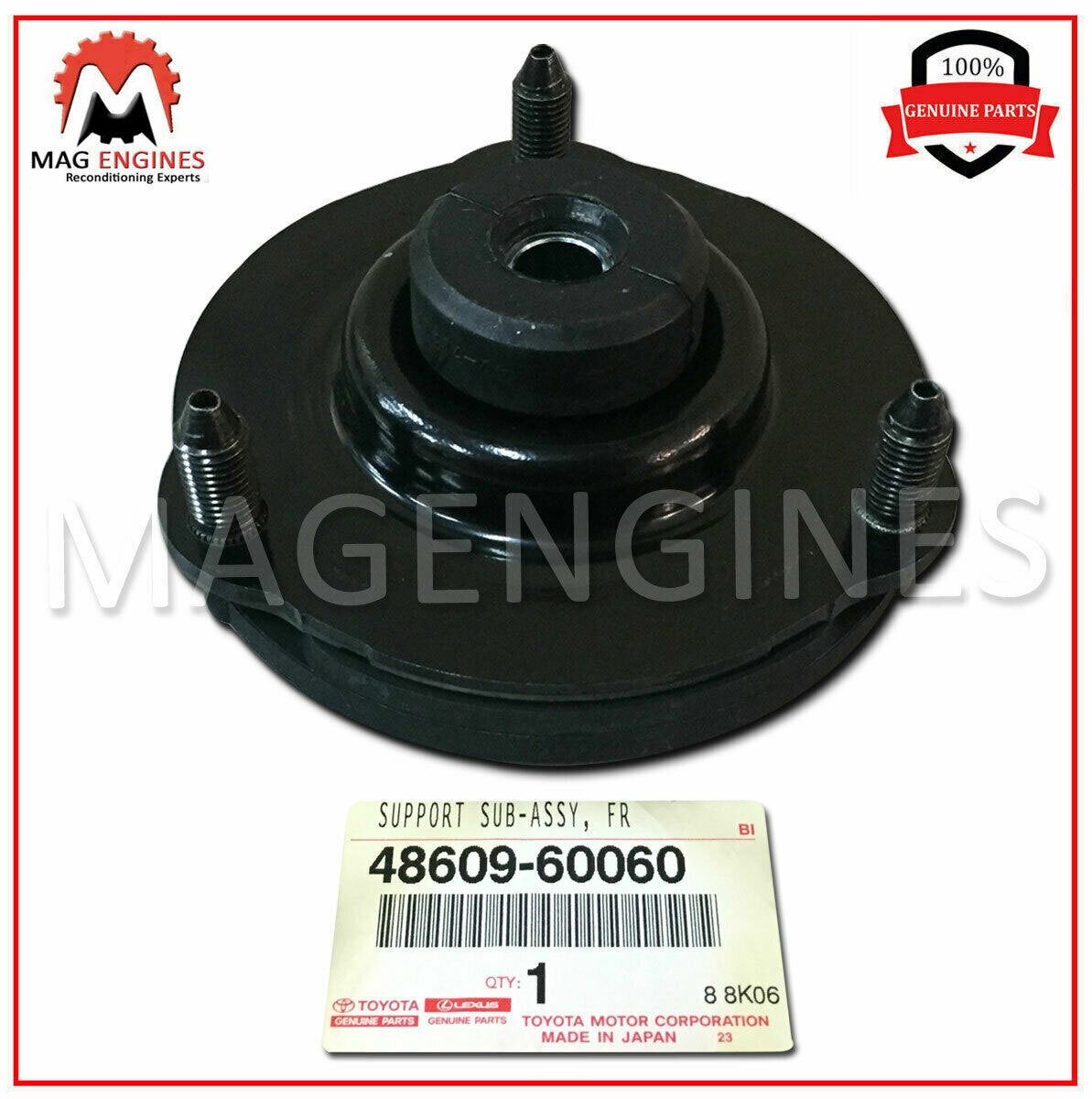 48609-60060 GENUINE OEM SUPPORT SUB-ASSY, FRONT SUSPENSION, RH/LH ...