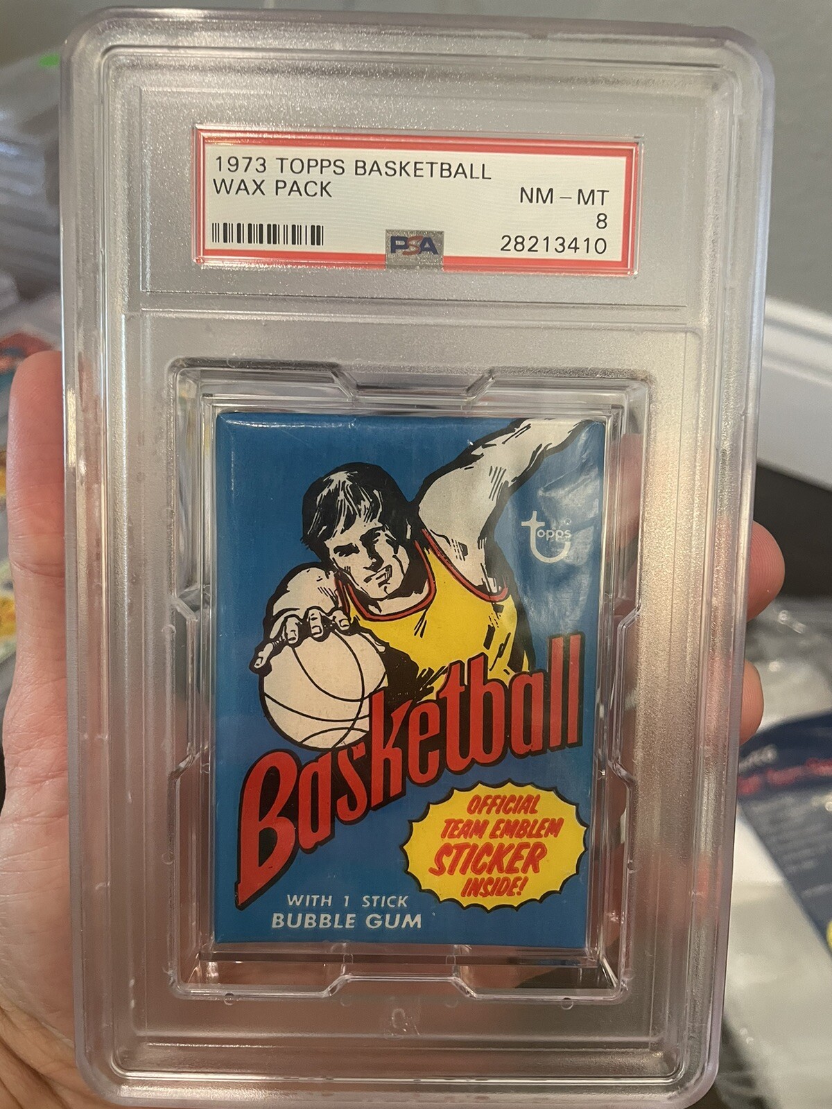 1973 TOPPS BASKETBALL CARDS FACTORY SEALED WAX PACK PSA 8 Nr Mt Vintage ...