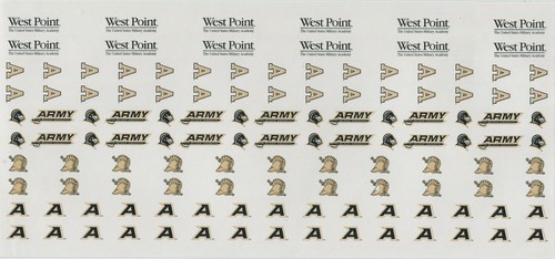 USMA United State Military Academy West Point NCAA Scrapbook Stickers ...