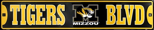 Missouri Tigers Blvd Street Sign Mizzou NCAA Football Basketball Made ...