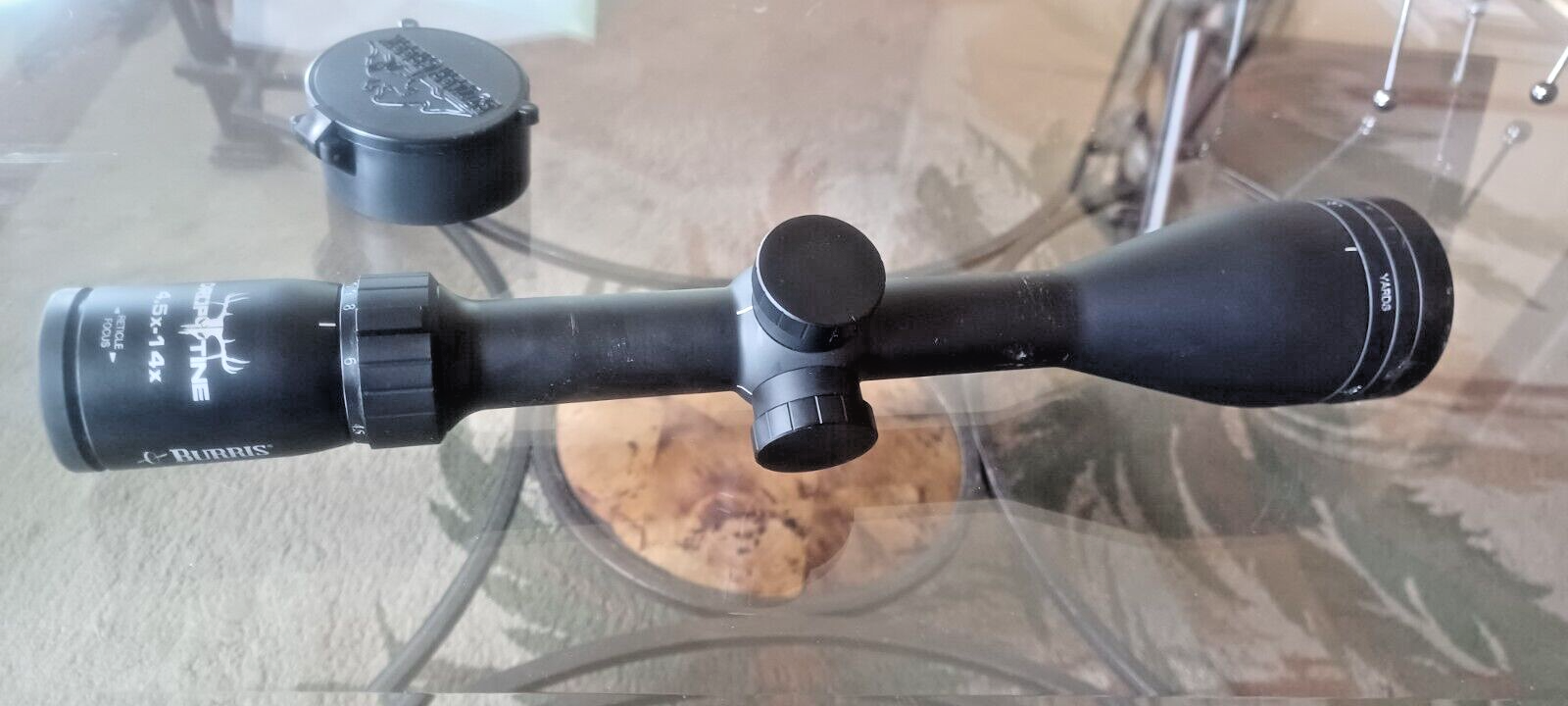 Burris Droptine 4.5-14x42mm Riflescope (with SFP Ballistic Plex Reticle ...