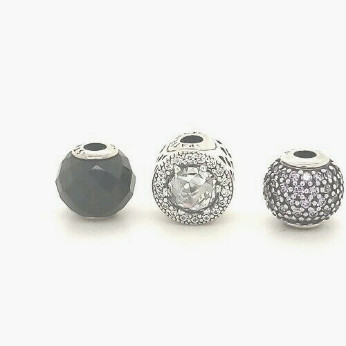 Pandora 925 Essence assorted Patience, Strength, Faith slide bead Charm ...