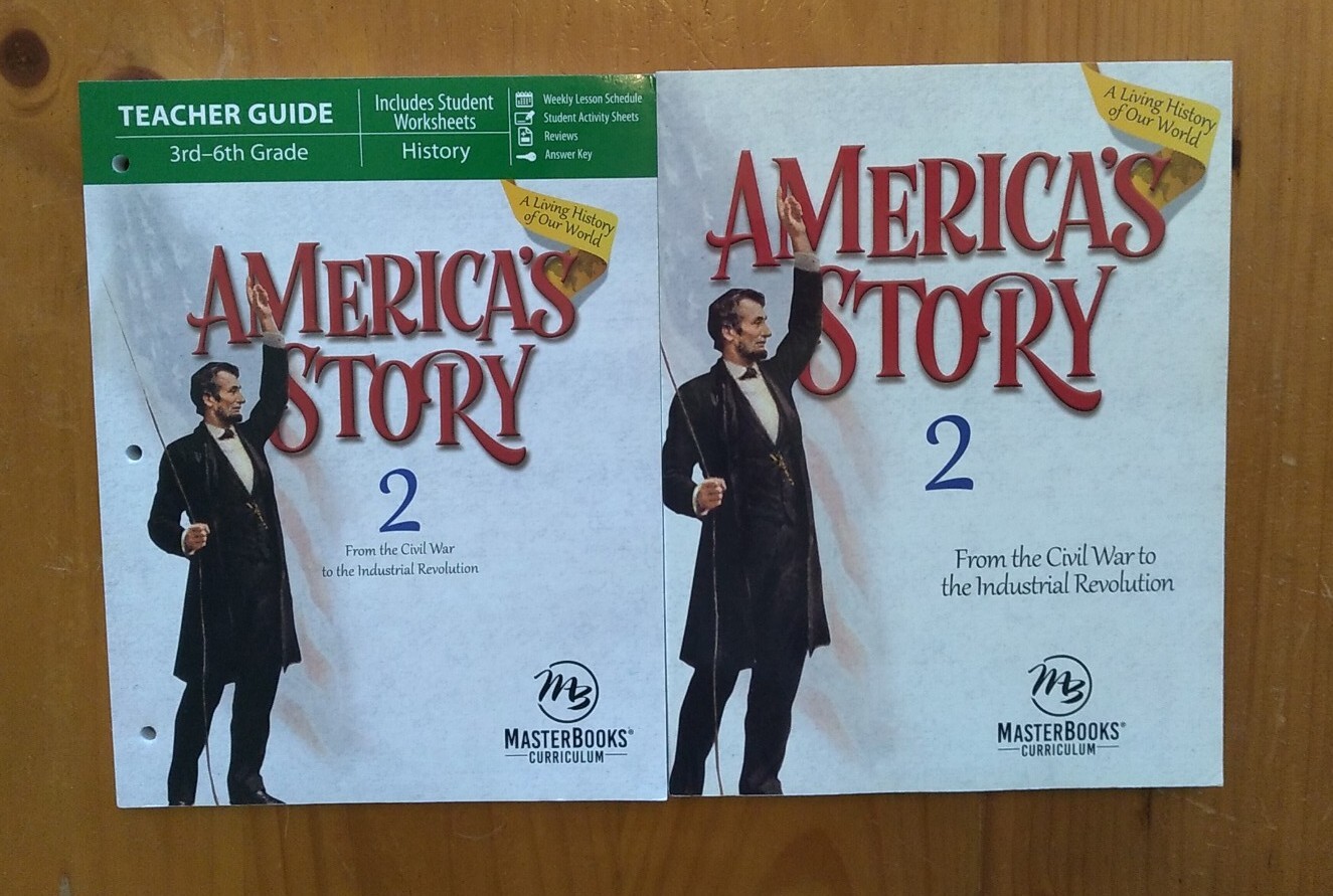 New Master Books AMERICAS STORY 2 SET Text & Teacher Guide Homeschool ...