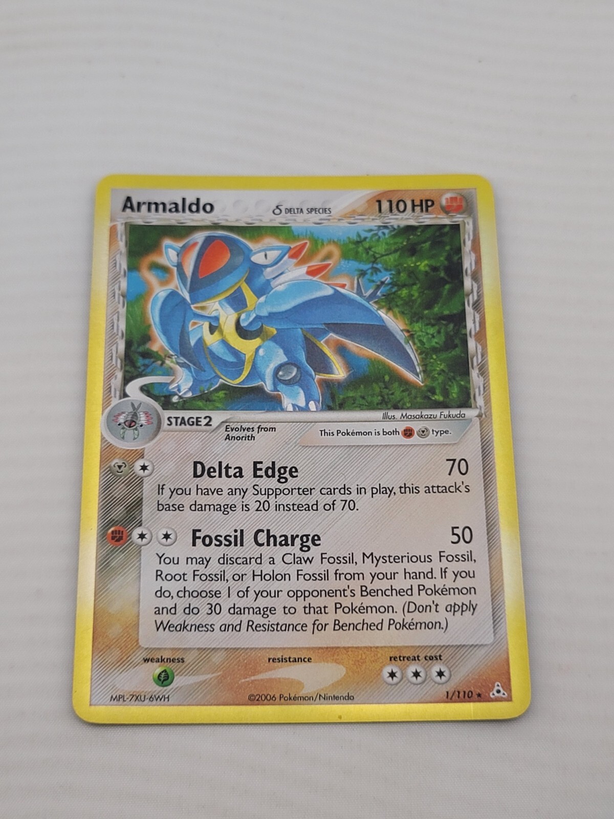 Armaldo EX Holon Phantoms Set 1/110 English Holo Pokemon TCG Near Mint ...