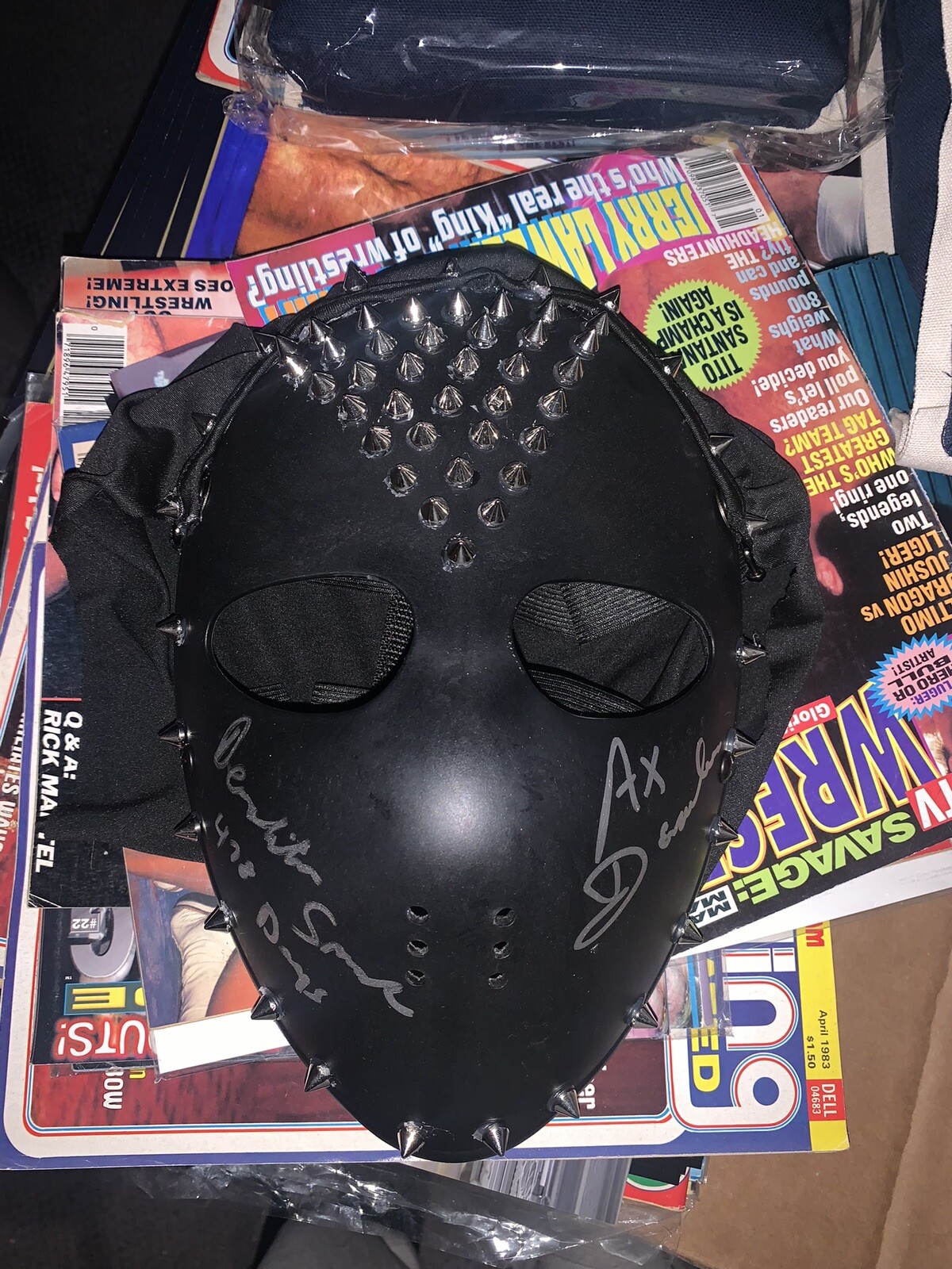 Wwf Demolition signed Replica Mask W/proof Autographed Inscribed Ax ...