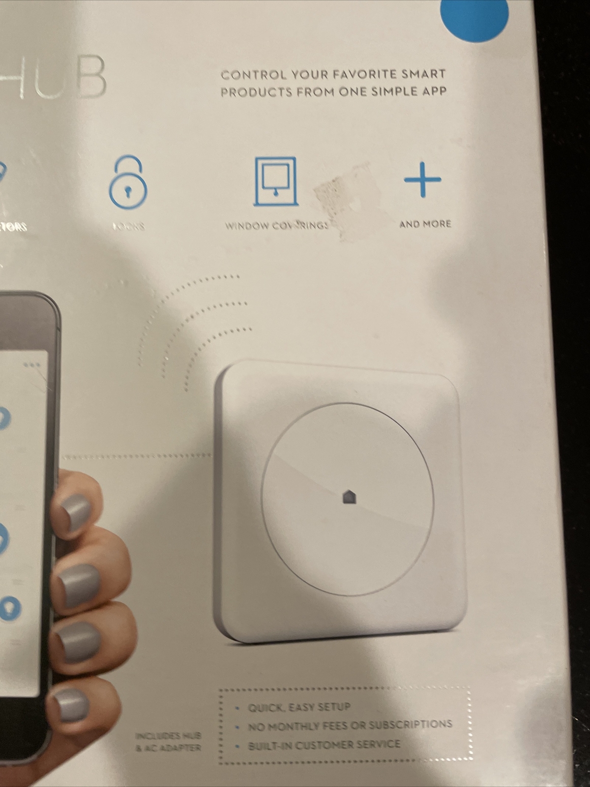 Wink Smart Hub 1.8 PWHUB-WH18 Smart Device Home Connect Center Open Box ...