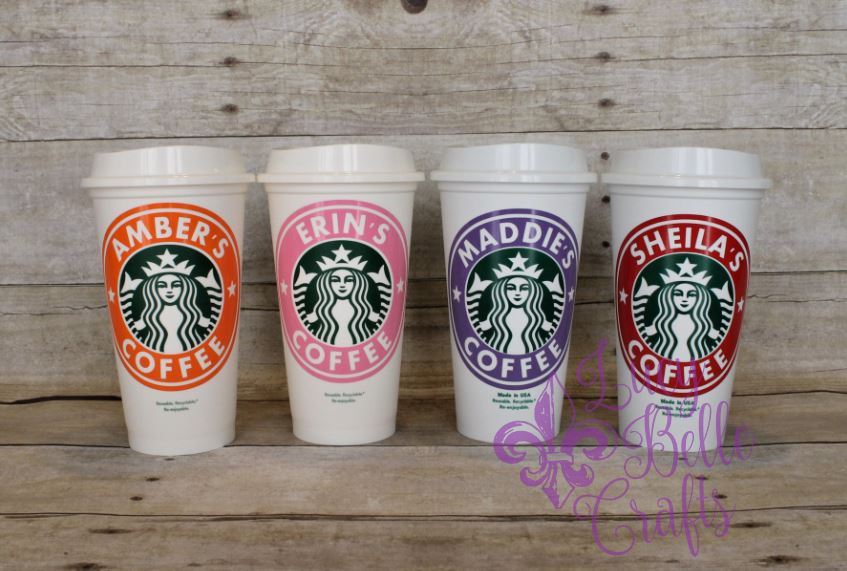 Personalized Starbucks Logo Personalized Reusable Custom Starbucks 16