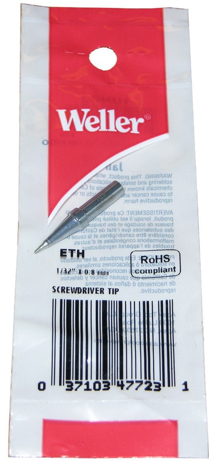 Original Weller ETH Solder Soldering Tip fits Stations WES51, WESD51 ...