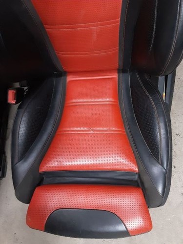 2016 MERCEDES BENZ C63S AMG RED AND BLACK FRONT SEATS SMALL RIP | eBay