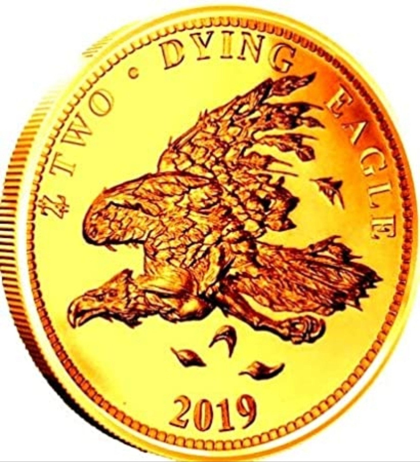Apocalypse warning Coin Set, collectors , 3 x 1 oz fine copper coins ...